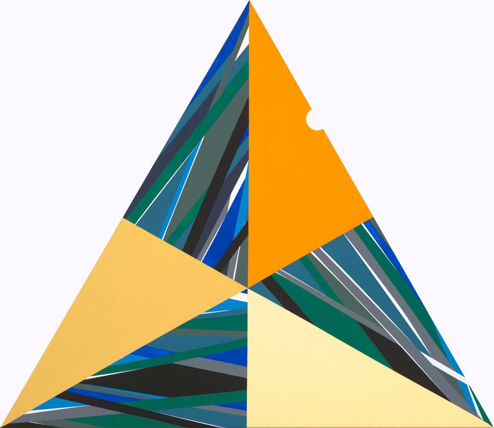 Israel Guevara, Seven Triangles, 2013, Acrylic on Canvas, UF 22 x 22 x ...