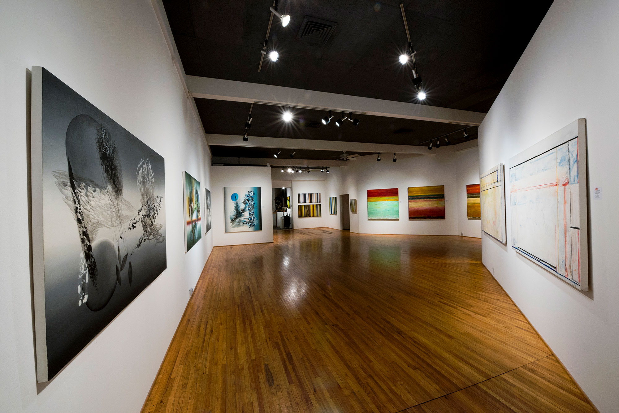 Abstract Diversity in Painting Installation | ArtSpace Virginia Miller ...